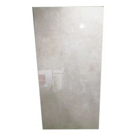 Glossy Off White Rectangular Ceramic Floor Tile Pattern Plain At Rs