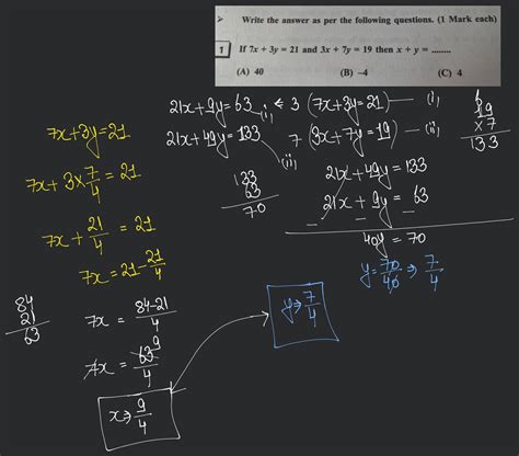 Write The Answer As Per The Following Questions 1 Mark Each Filo