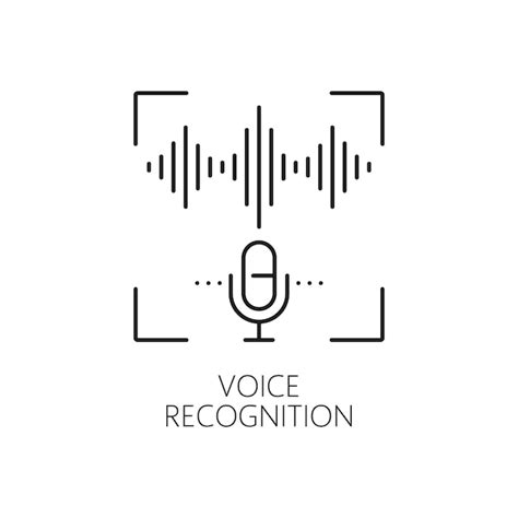 Premium Vector Voice Recognition Biometric Identification Icon