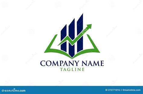Marketing Financier Livre Dinvestissement Logo Illustration De Vecteur