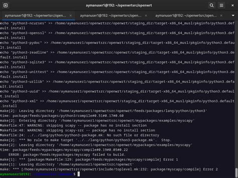 Building Openwrt With Scapy For Developers Openwrt Forum