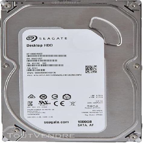 Composants Pc Seagate St1000dm003 Barracuda Disque Dur Inter En France