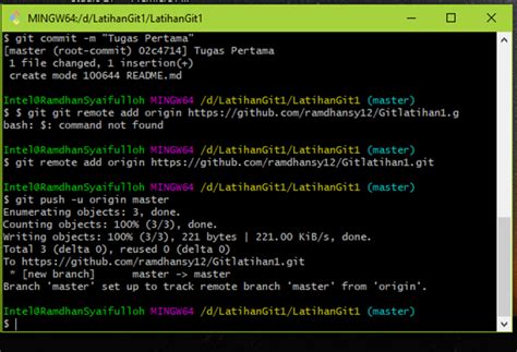 GitHub Ramdhansy12 Gitlatihan1 Tutorial Penggunaan Git