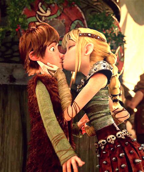 Astrid Kissing Hiccup How To Train Your Dragon Photo Fanpop