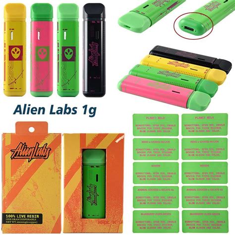 Alien Labs Live Resin 1 Gram Disposable Vape Pens 1000mg Empty Vapes
