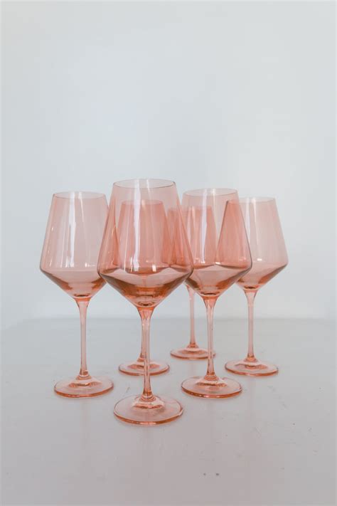 Stemware Wine Estelle Colored Glass