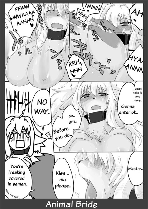 Rule 34 Animal Bride Anthro Black And White Blush Breasts Canine