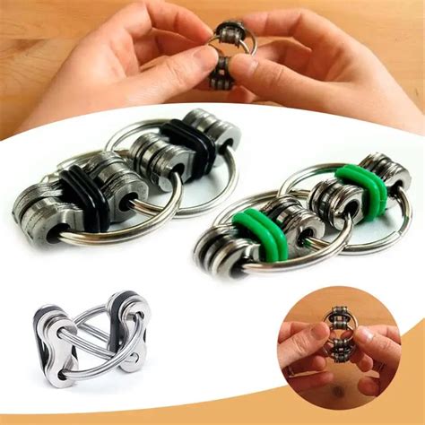 200pcs Lot 5 Color Decompression Chain Fidget Hand Spinner Finger