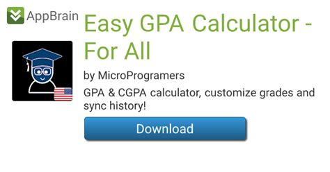 Easy Gpa Calculator For All For Android Free App Download