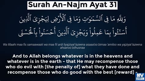 Surah Najm Ayat 28 5328 Quran With Tafsir My Islam