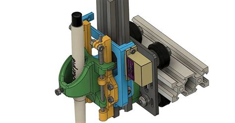 Z Axis Servostepper Motor Pen Plotter Mount For V Slot By Geodave Download Free Stl Model