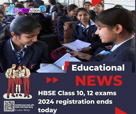Hbse Class 10 12 Exams 2024 Registration Ends Today Edunovations