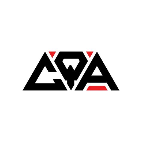 Cqa Triangle Letter Logo Design With Triangle Shape Cqa Triangle Logo