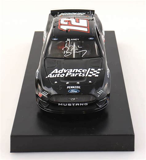 Ryan Blaney Signed 2021 Nascar 12 Advance Auto Parts Throwback 124