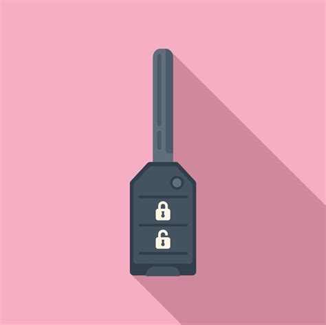Premium Vector Technology Car Key Icon Flat Vector Smart Button Alarm