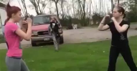 Most Awkward Fight Ever Between Two Teen Girls Ends With A Shovel To