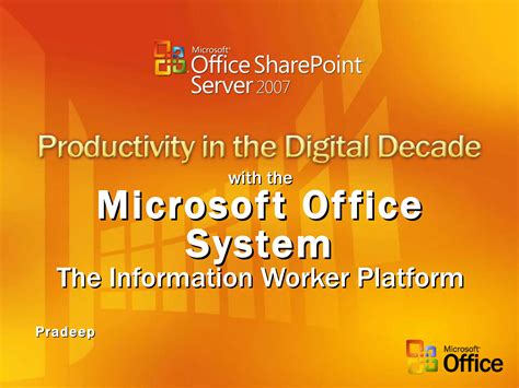 Microsoft Office Sharepoint Server 2007 Presentation 120211522467022 2