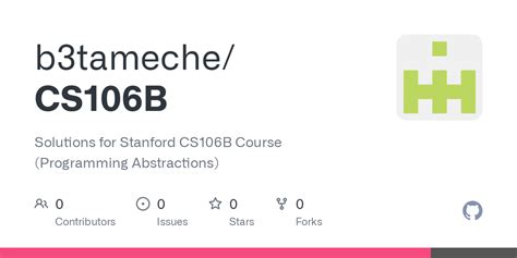 GitHub B3tameche CS106B Solutions For Stanford CS106B Course