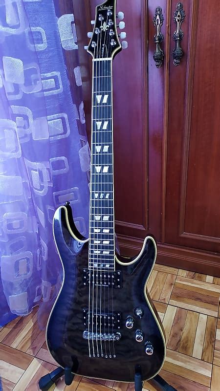 Schecter C 7 Custom Diamond Series 2011 Trans Black Burst Reverb
