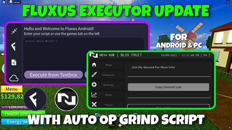 fluxus latest update and auto grind script new update 2023 youtube