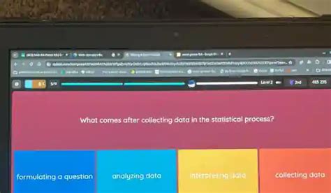What Comes After Collecting Data In The Statistical Process Formulating A Question Analyzing