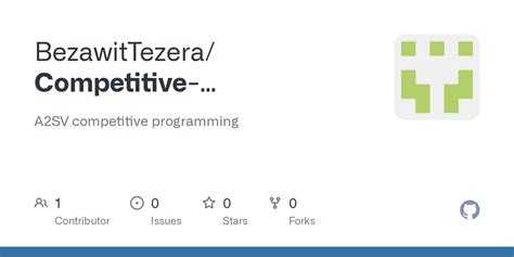 GitHub BezawitTezera Competitive Programming A2SV Competitive
