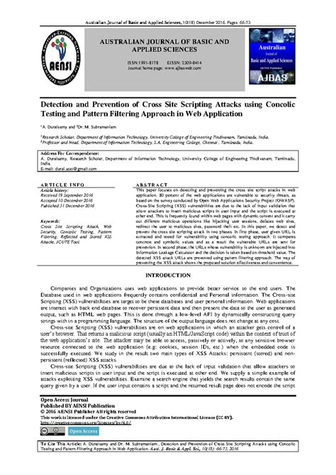 detection and prevention of cross site scripting attacks using concolic
