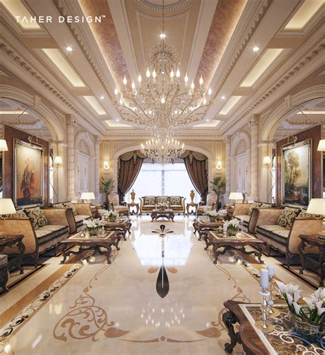 Luxury Mansion Interior Qatar Klassisch Wohnbereich Sonstige