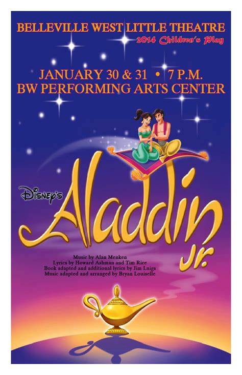 Aladdin Theatrical Poster Aladdin Theatrical Poster