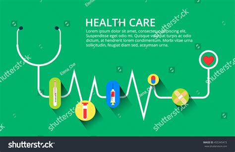 Abstract Medical Cardiology Ekg Background Heart Stock Vector Royalty