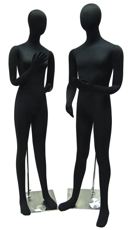 Economical Flexible Mannequin Couple In Black