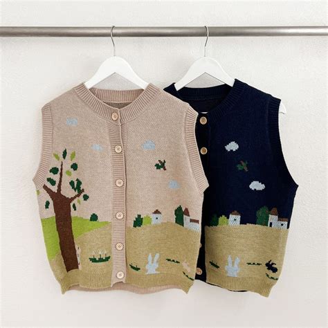 젤리클로젯 55 88사이즈 빅사이즈 여성 루즈핏 가을 겨울 단추 라운드 가디건 니트 조끼 베스트