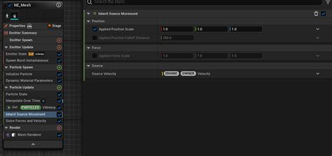 Niagara Mesh Particle Stretch Effect How Does It Work Help Please