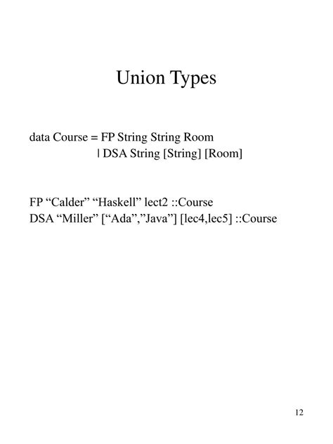 Ppt Functional Programming Lecture 6 Algebraic Data Types