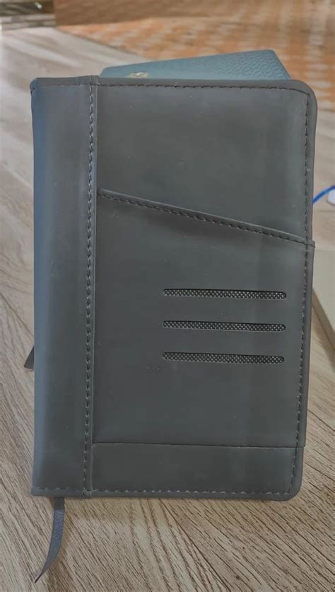 Glue Bound Pu Leather Cover Folder Flap Notebook Paper Size A5 At