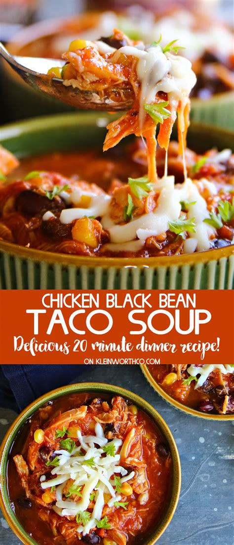 Chicken Black Bean Taco Soup Yummi Haus