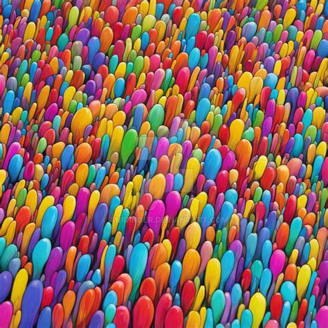 Raindrops Splashing Into A Pool Of Color That Melt By Aniginger On