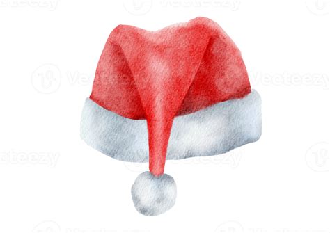 Watercolor Illustration Of Santa Clauss Hat 11660072 Png