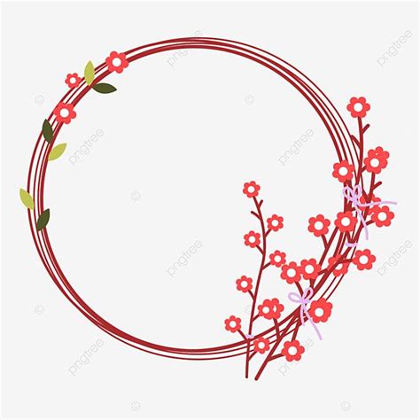 매화 장식 라운드 배경 일러스트 매화 장식 일주 Png 일러스트 및 Psd 이미지 무료 다운로드 Pngtree 배경