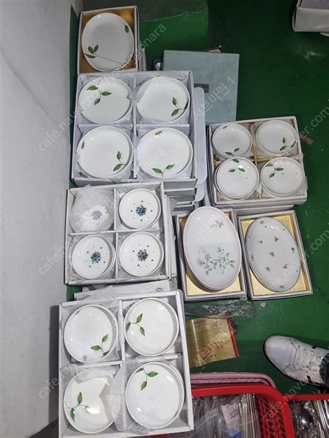 미사용 한국도자기 찬기 반찬그릇 오벌접시 생선접시 주방가구 중고나라