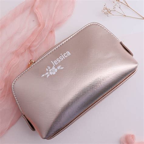 Personalised Rose Gold Make Up Bag By Attic