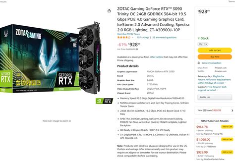 Amd And Nvidia Gpu Prices In Free Fall Rtx 3090 Drops Below 1000 Us 3090 Ti For 1100 Us 3080