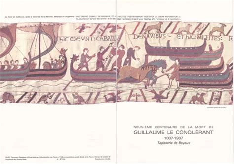 DOCUMENT PHILATÉLIQUE 1ER jour 34 1987 Guillaume le conquérant Bayeux