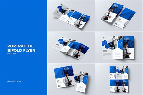 Ps Portrait Dl Bifold Flyer Mockup Gooodme