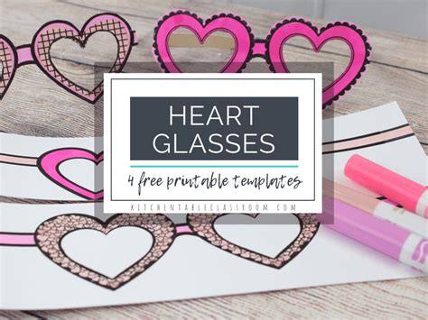 Free Printable Heart Shaped Glasses Download Free Printable Heart