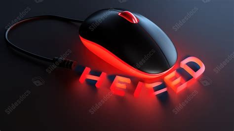 Navigating Help In 3d With A Computer Mouse Powerpoint Background For