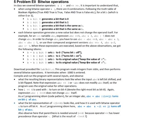 6 Problem E1 Bits As Boolean Flags 61 Specification