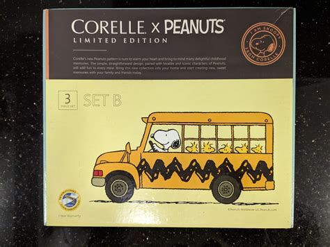 Corelle X Peanuts Dinnerware Set Furniture Home Living Kitchenware