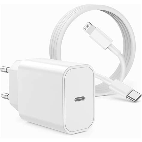 Chargeur Iphone Rapide Apple Mfi Certifié Usb C 20w Chargeur Iphone