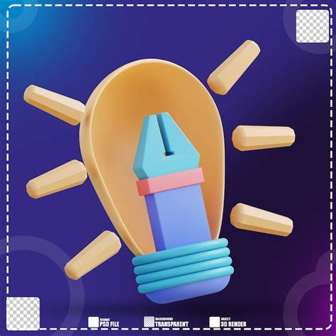Premium Psd 3d Illustrator Pen Tool And Idea 2
